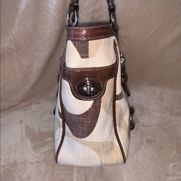 Coach | Bags | Coach Tonal Signature Gallery Tote Shoulder Bag | Poshmark